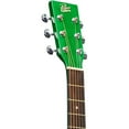 Rogue RA-090 Green Blue Burst Concert Cutaway Acoustic-Electric Guitar ...