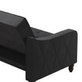Novogratz Vintage Tufted Split Back Futon, Grey Velvet - Walmart.com