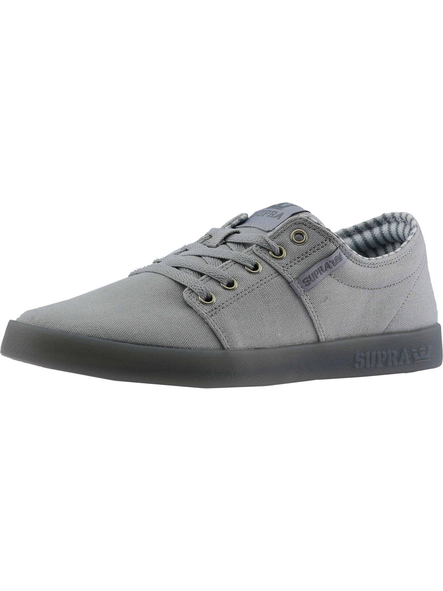 Supra Men's Stacks Ii Light Grey / Ice Ankle-High Suede Fashion Sneaker ...