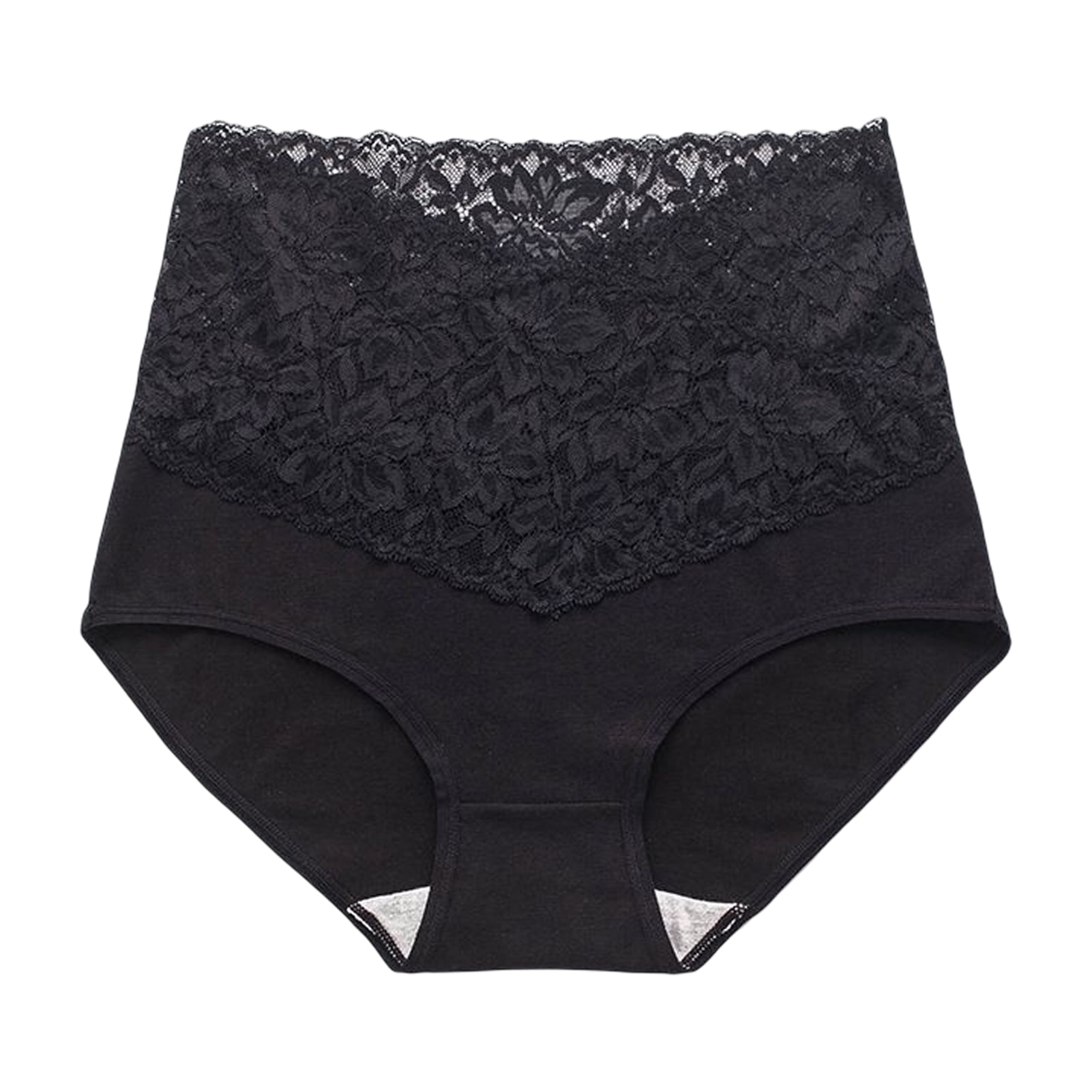 huanledash Women Panties Lace Belly Covered Underwear Hip Lift Flower ...