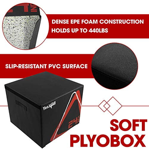 Buy Yes4All Soft Plyo Box / Plyometric Jump Box Adjustable Plyo Box ...