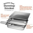 Camerons Large Stovetop Smoker - Stainless Steel BBQ Smoker Box w ...