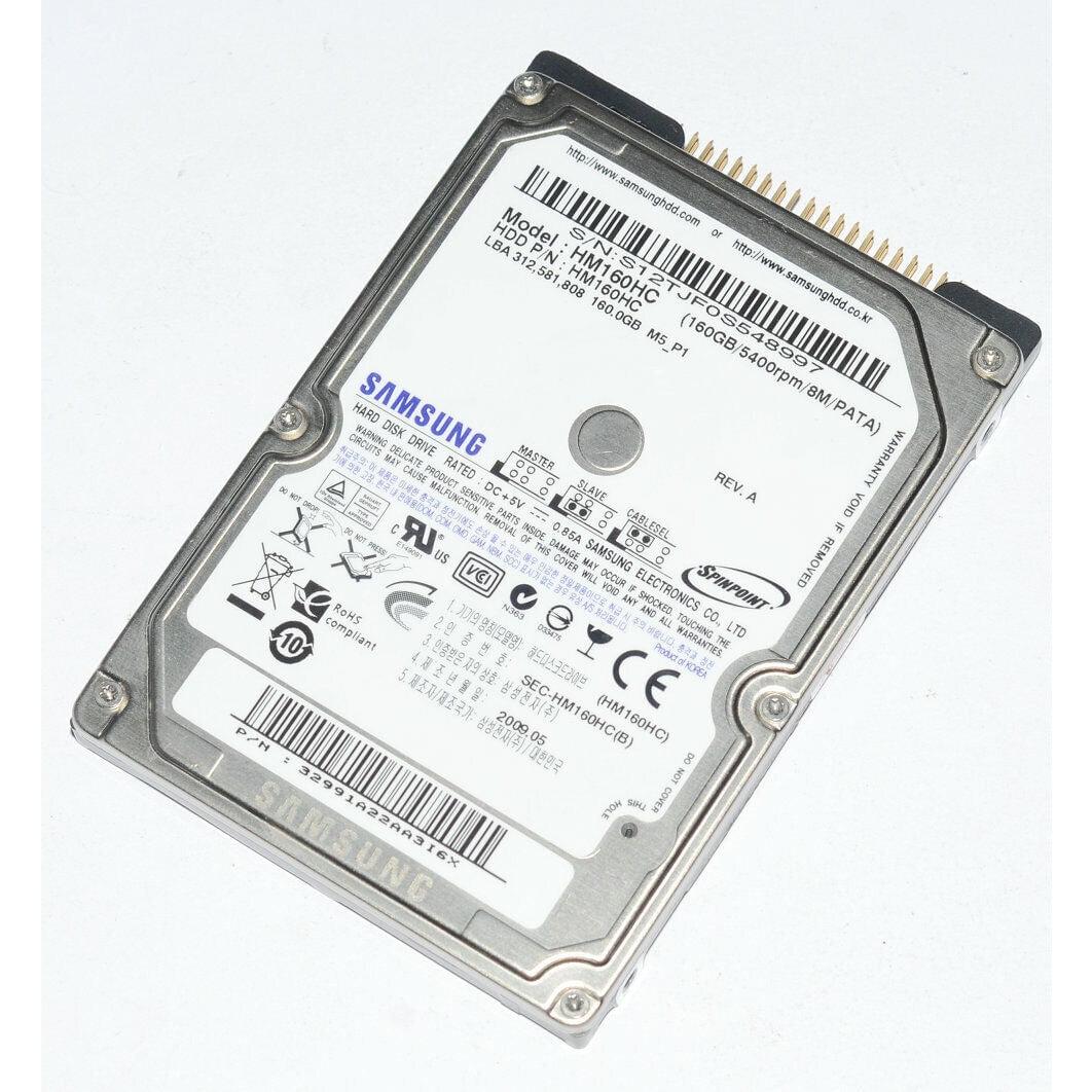 Samsung HM160HC SpinPoint M5 160 GB 5400rpm ATA100 8 MB 2.5-Inch ...