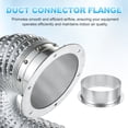 Uxcell Duct Connector Flange (10.7", Silver) - Galvanised Steel Round ...