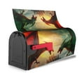 Daiia Castle Red Green Sky Dragon Mailbox Cover , Magnetic Welcome ...
