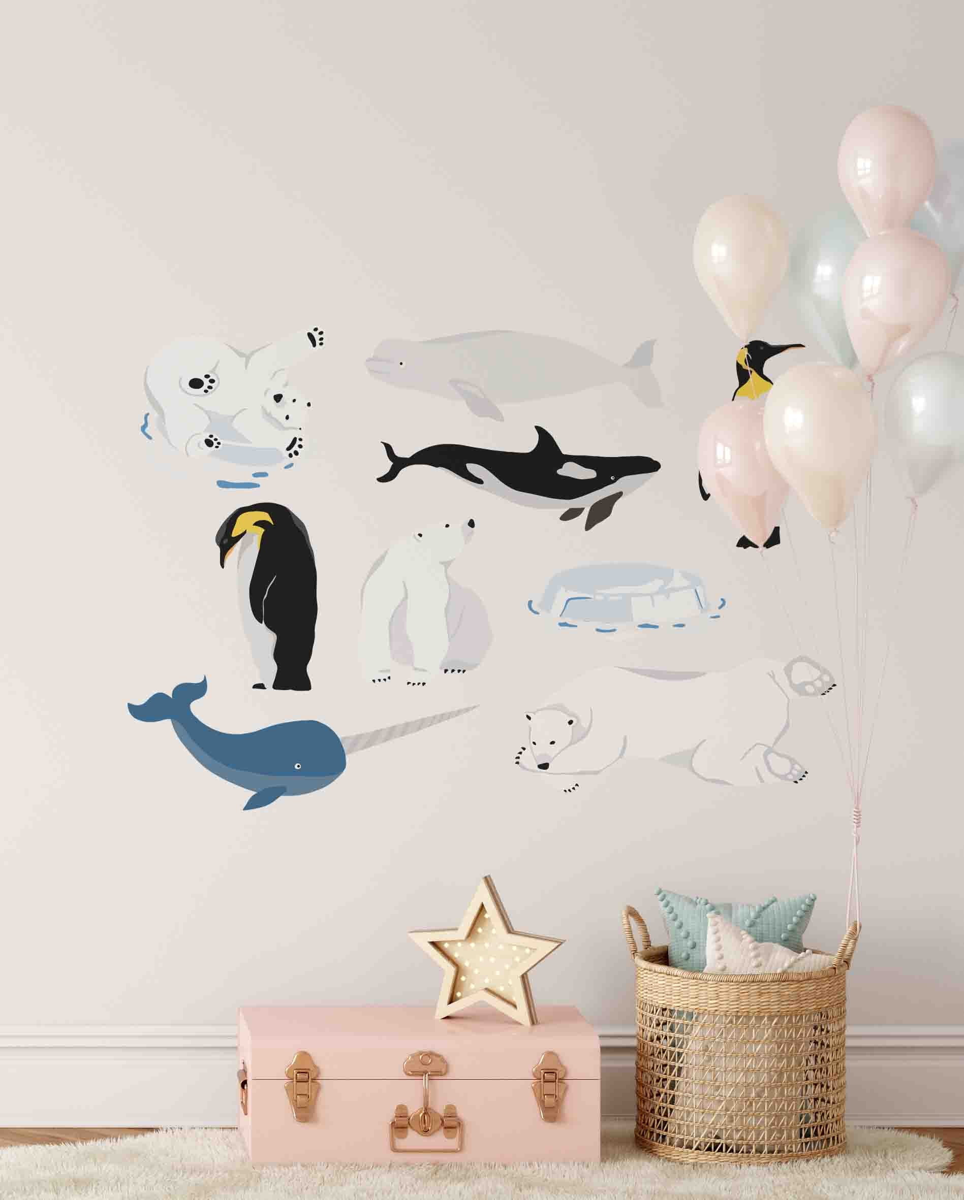 Arctic Animals and Sea Life Decal - Walmart.com