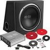 Belva 500 watt Bass Package Single 10" sub in ported box monoblock amp ...