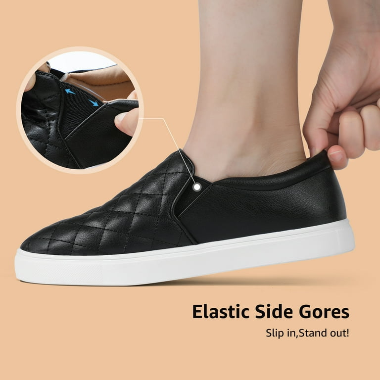 STQ Women's Wide Width Slip on Sneakers, Platform Walking STQ Women's Wide Width Slip on Sneakers, Platform Walking