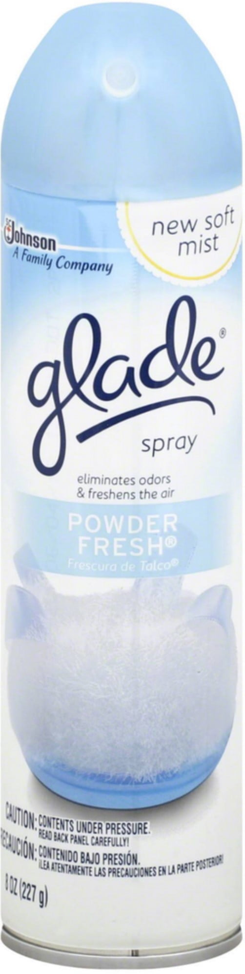 Glade Powder Fresh Room Spray Air Freshener, 8 oz, Pack of 4 - Walmart.com