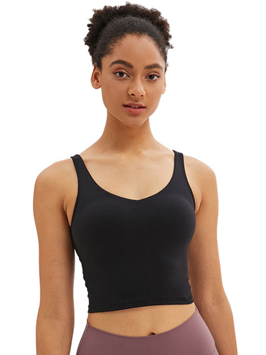 FANNYC Women's Seamless Sports Bra Mesh Removable Pad Yoga Lingerie ...