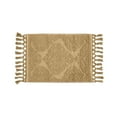Jean Pierre Ricardo Cotton Fringe 17 x 31 in. Bath Rug, Linen - Walmart.com