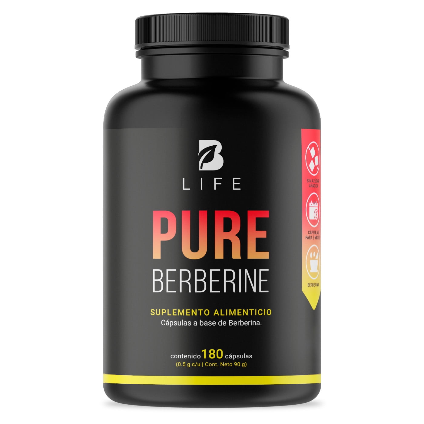 Berberina 180 Cápsulas 500mg Pure Berberine B Life | Bodega Aurrera en ...