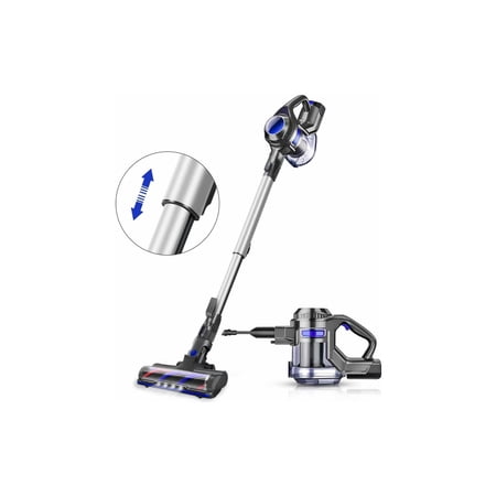 MOOSOO Cordless Vacuum, 4 in 1 Powerful Suction Vacuum Cleaner, 1.3L ...