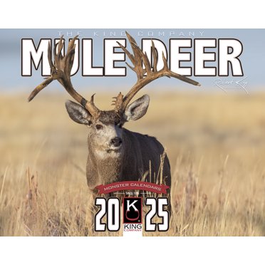 2025 Monster Whitetail Deer Wall Calendar 16-Month X-Large Size 14x22 ...