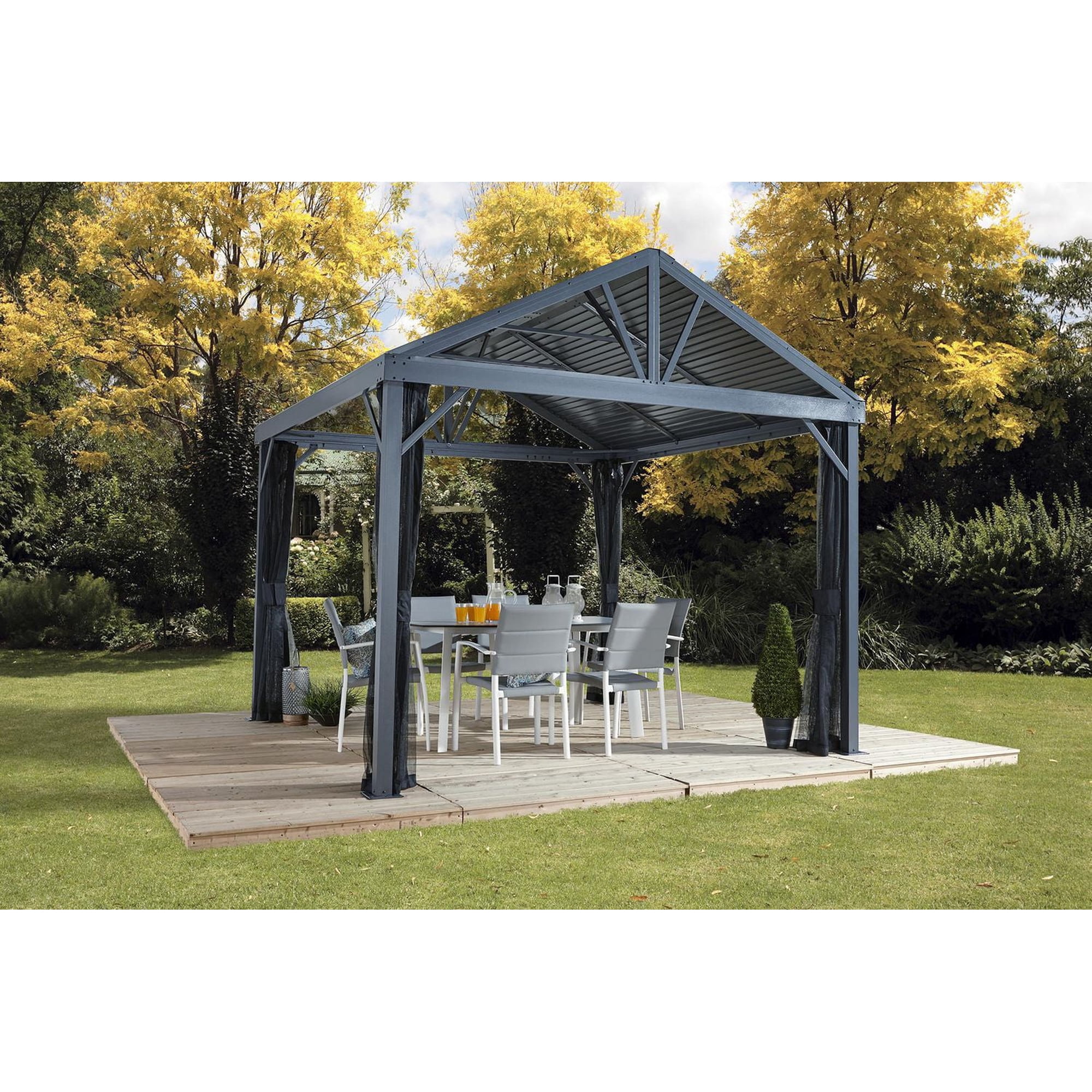 Click here for Sojag Sanibel I Grey Sun Shelter 8 X 8 prices