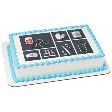 Medical Doctor/Nurse ~ Edible Icing Image Cake Topper for 1/4 sheet ...