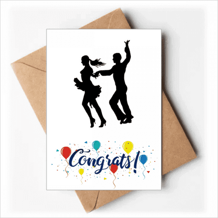 Dancer Duet Dance Performance Art Wedding Cards Congratulations ...