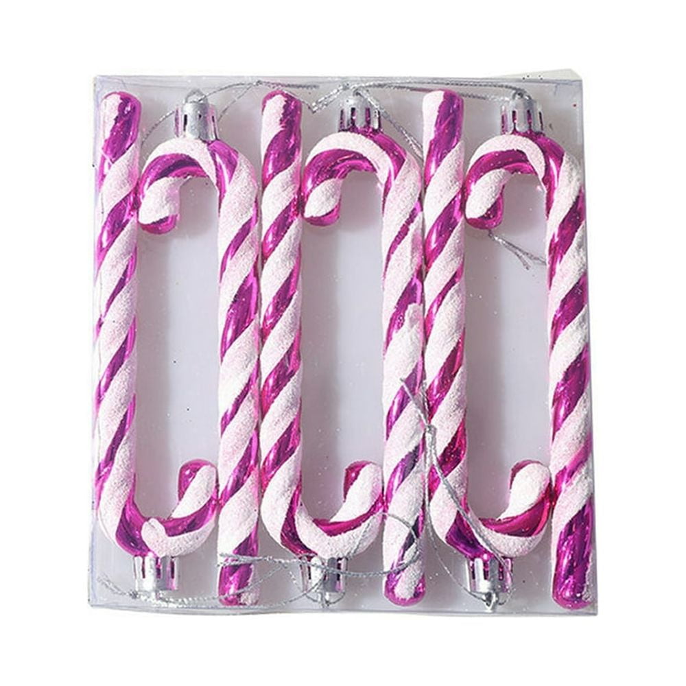 Click here for Generic Christmas Plastic Candy Cane Ornament 6pcs... prices