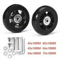 1Set Luggage Wheel Suitcase Replacement Wheels Black with Screw ...