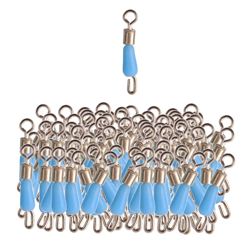 100 Pcs Fishing Sub Line Link Connectors Quick Change Rolling Rotary ...