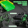 EastVita 24V Kids Ride on Tractor, Excavator Toy with Trailer, Shovel ...