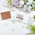 32Pcs Triangle Place Card Holder Table Number Holders Metal Iron Small ...