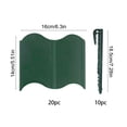 YuanGuangQ 20PC Outdoor Garden Fence, Lasting Plastic Landscaping ...