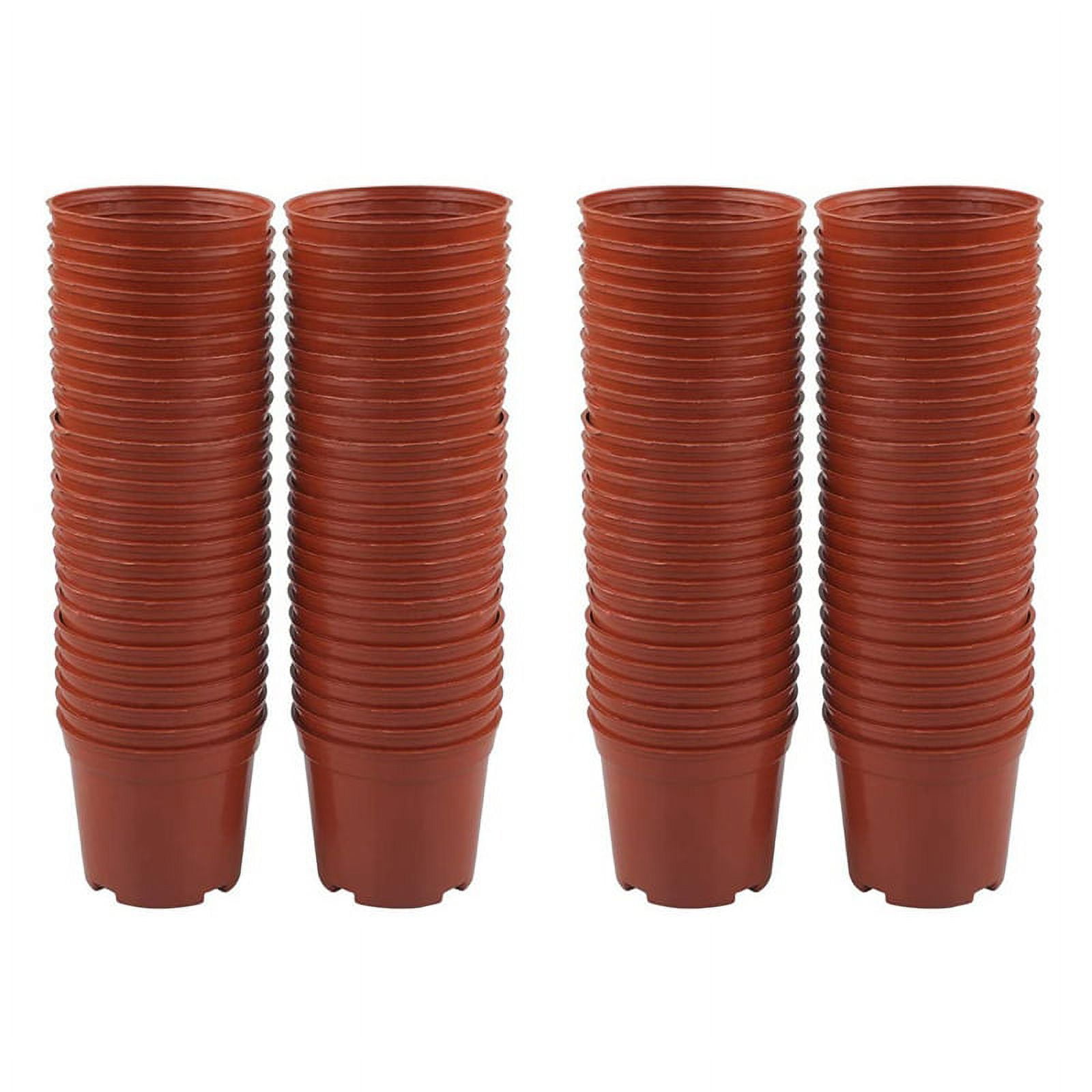 200 Piezas 8,5 cm Macetas Redondas de Plástico Macetas Pequeñas para ...