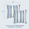 2 Pack Outdoor Throw Pillow Covers for Patio Furniture, 16x16 Inch ...