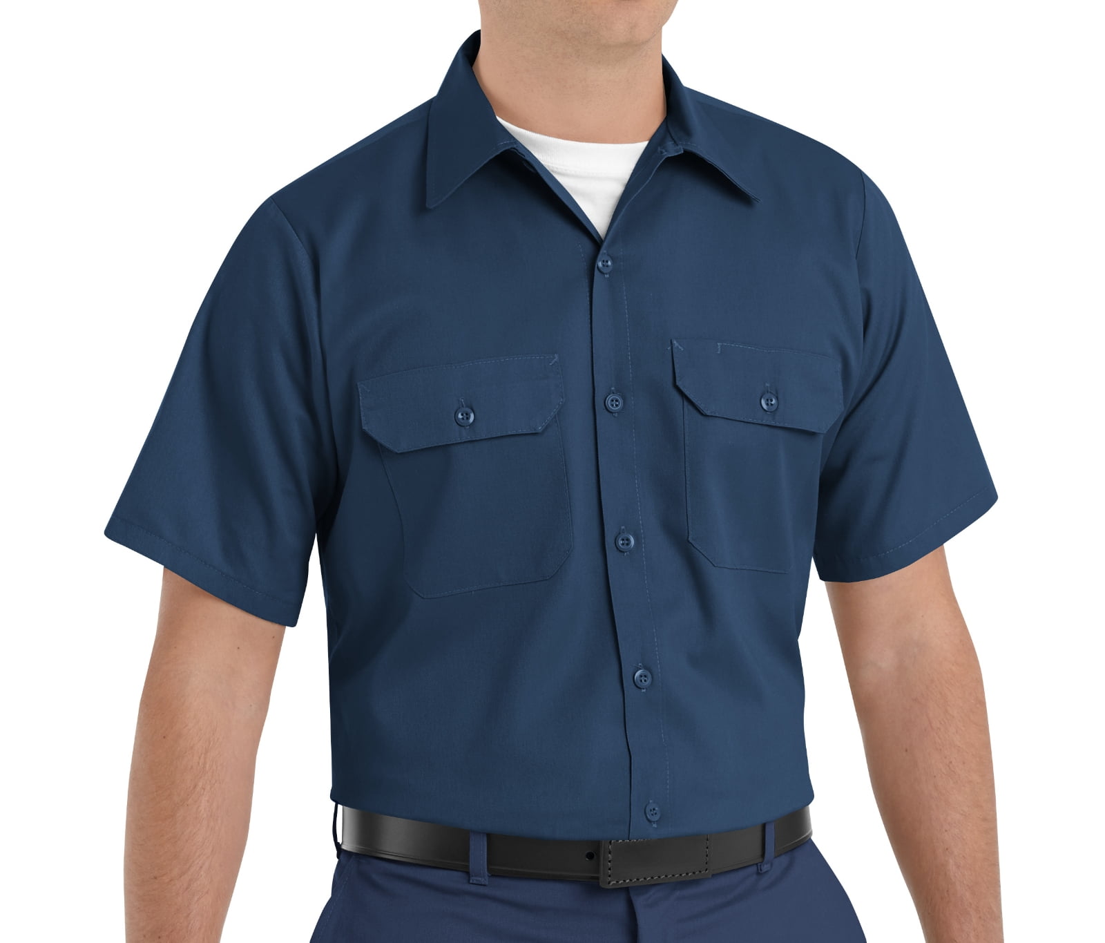 Red Kap Men's Short Sleeve Utility Uniform Shirt - Walmart.com