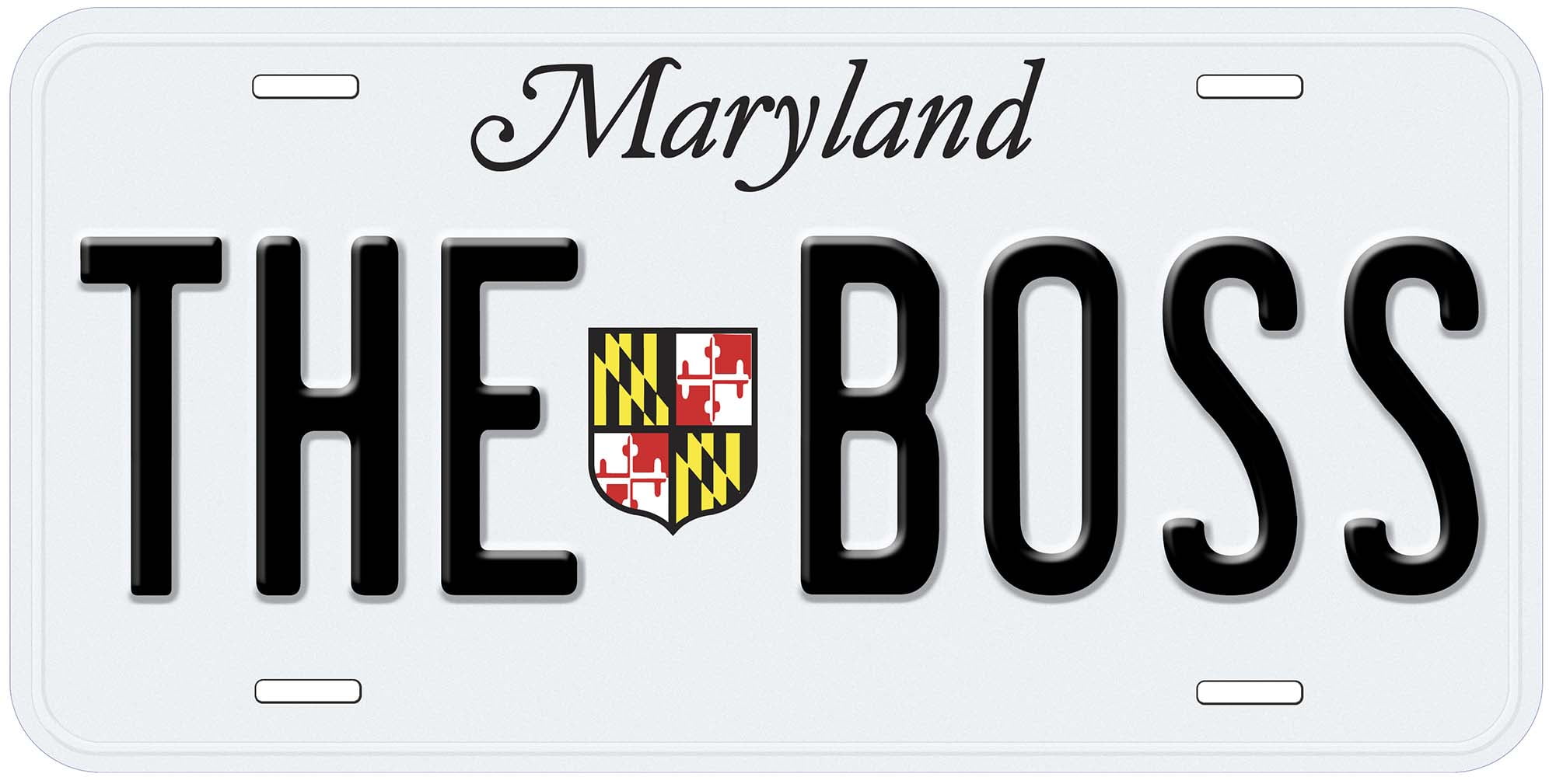 Maryland The Boss Novelty Car Auto License Plate Walmart maryland-the-boss-novelty-car-auto-license-plate-walmart
