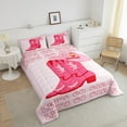YST Pink Cowgirl Comforter Set,Cowgirl Gifts For Girls Western Bedding ...