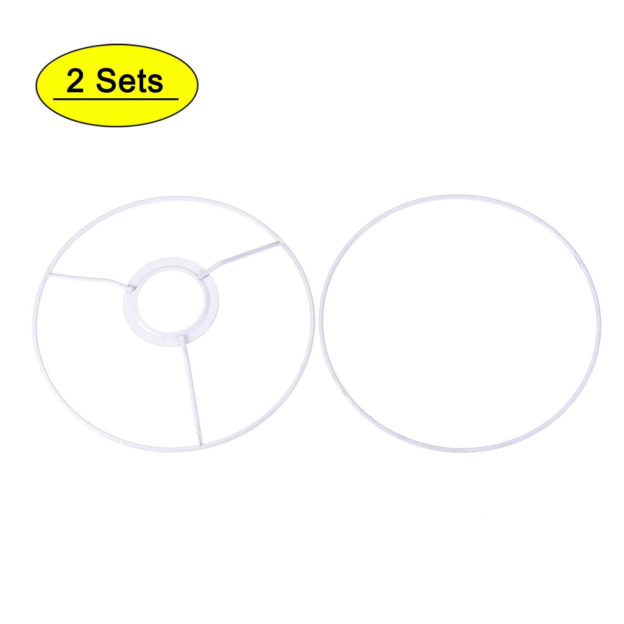 Uxcell Lampshade Holders Frames Lamp Shade Rings Baking Finish 7.09inch ...