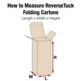RTS27 Reverse Tuck Folding Cartons, 4" x 4" x 8", (Pack of 250 ...