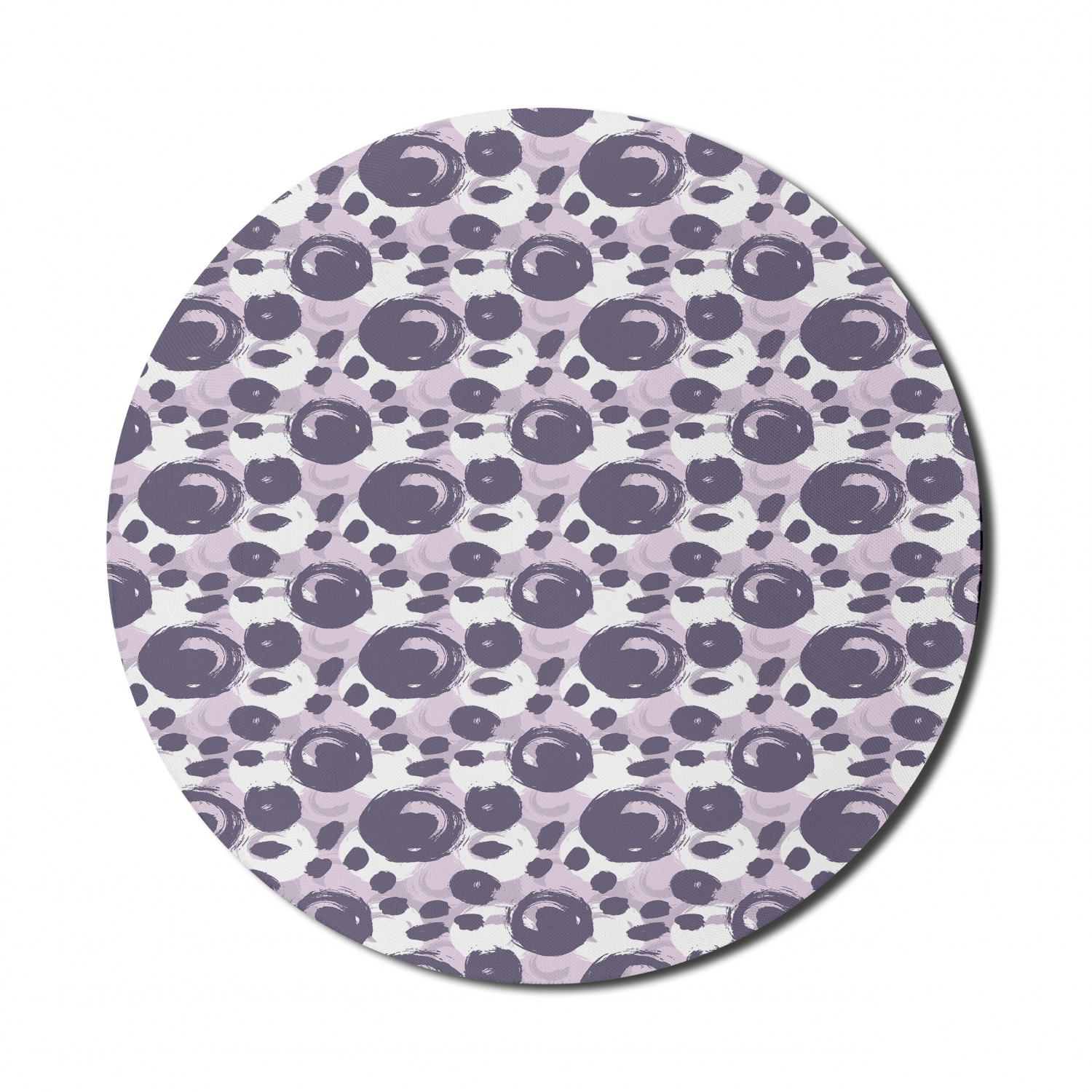 Abstract Mouse Pad for Computers, Brush Stroke Effect Dots and Circles ...