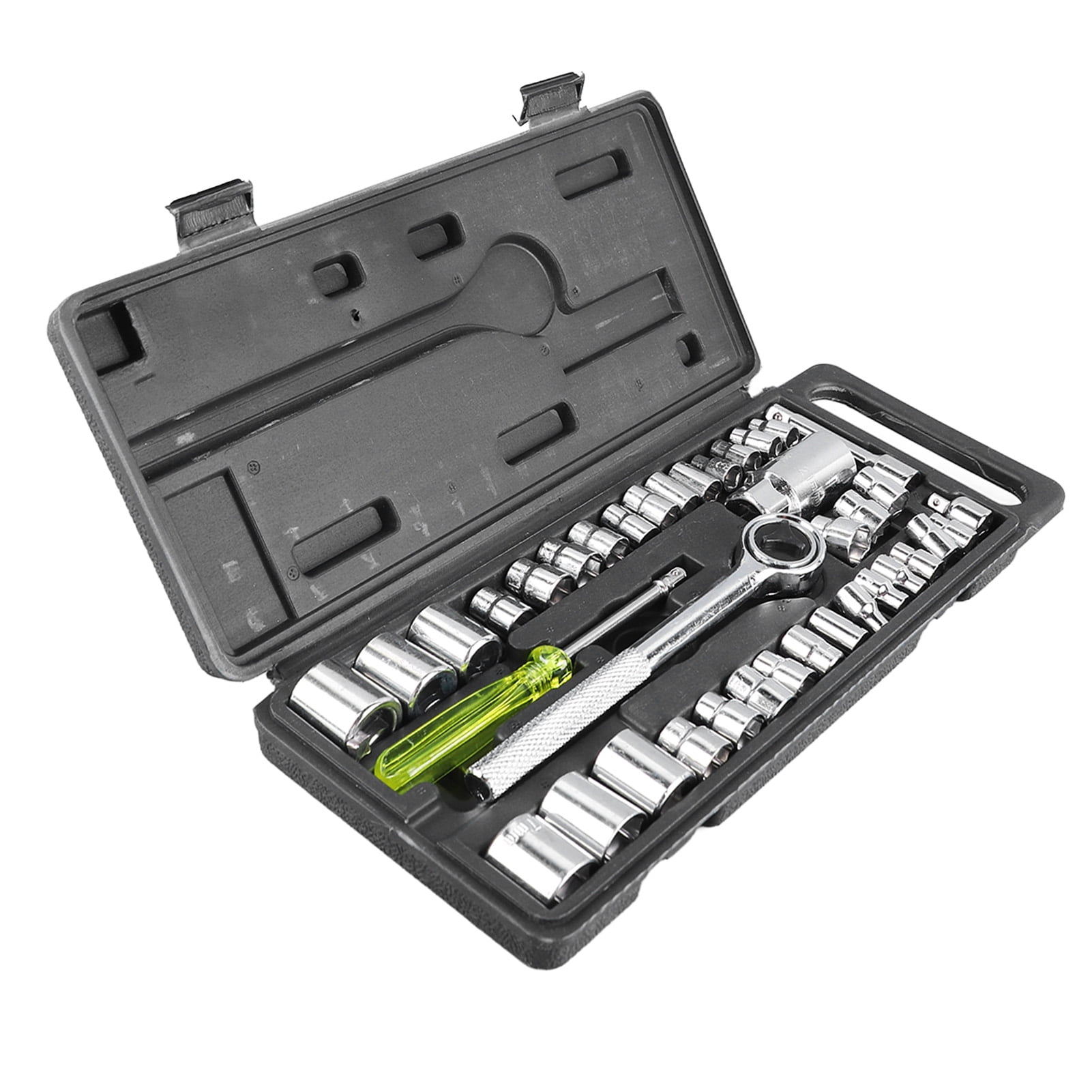 Socket Set, 40Pcs Easy Access Multi Purpose Mechanics Tools Kit for ...
