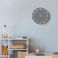 Wall Clock Silent Non Ticking Decorative For Bedroom Bathroom Office ...