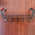 Stainless Steel 5 Hooks Over Door Hanger Rack Organizer for Space ...