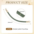2Pcs PU Leather Handbag Handles, 35cm/14" Short Braided Purse Strap ...