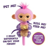 Fingerlings Interactive Baby Monkey with Glitter, Ella, 70+ Sounds ...