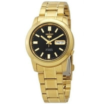 Seiko 5 Automatic Gold Dial Yellow Gold-tone Men's Watch SNKK38J1 ...