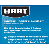 HART Universal 10-Piece Cleaning Kit, Fits Most Brands Under 8 Gallons ...
