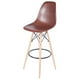 Eames Style Bar Stool with Tall Wooden Base - Walmart.com