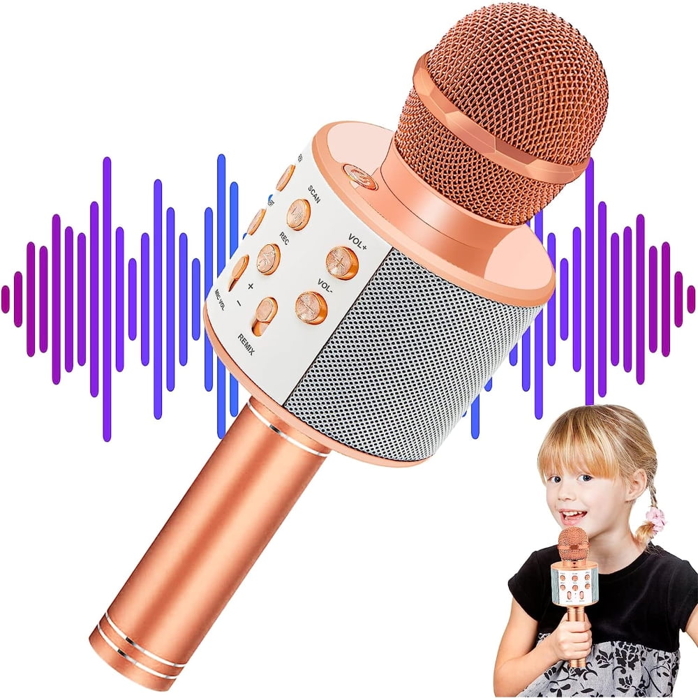 SUTNEG Kids Microphone, Bluetooth Microphone, Wireless Microphone for ...