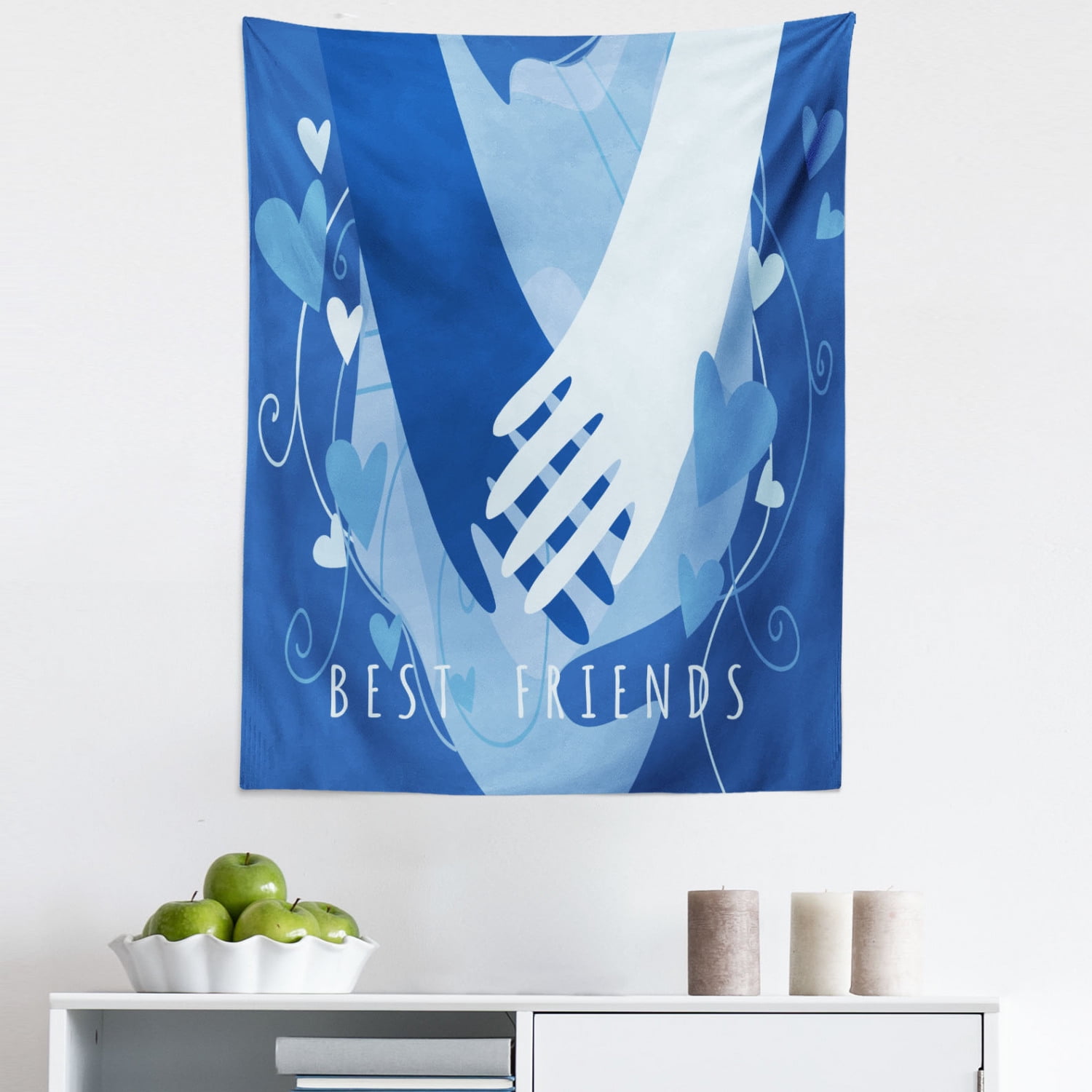 Love Tapestry, Best Friends Wording Friendship Concept Illustration ...