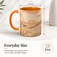Boho Desert Sunrise Coffee Mug, Minimal Sand Dune Landscape Design, 11 ...