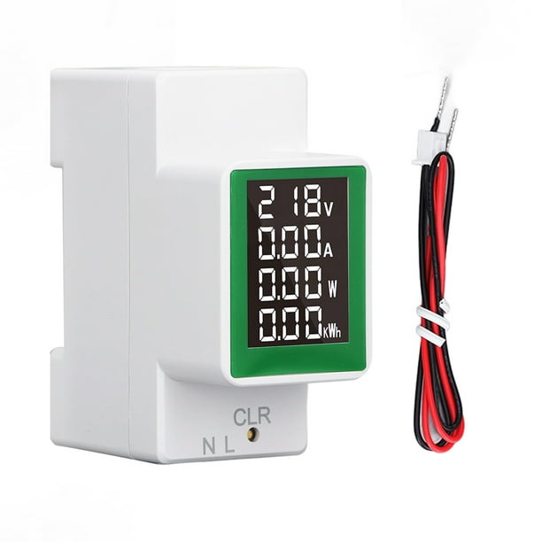 Digital Energy Meter Single Phase Tester Electricity Usage Monitor AC ...