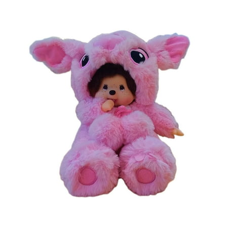 Cartoon Monchhichi Stitch Plush Doll Kawaii Soft Plush Doll Toy For ...