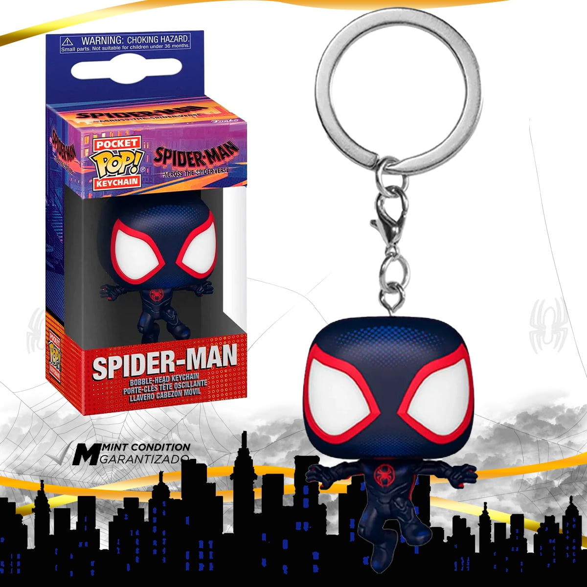 Llavero Funko Pop Spiderman Across The Spider-Verse Original | Bodega ...