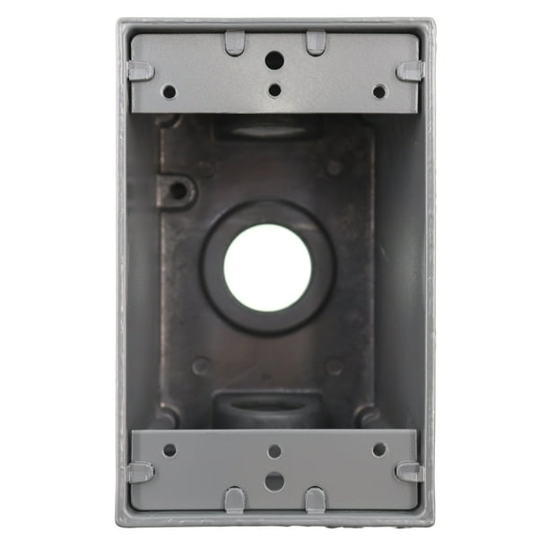 Red Dot IHD3-2 Aluminum Weatherproof Electrical Outlet Box, 1 Gang, (3 ...